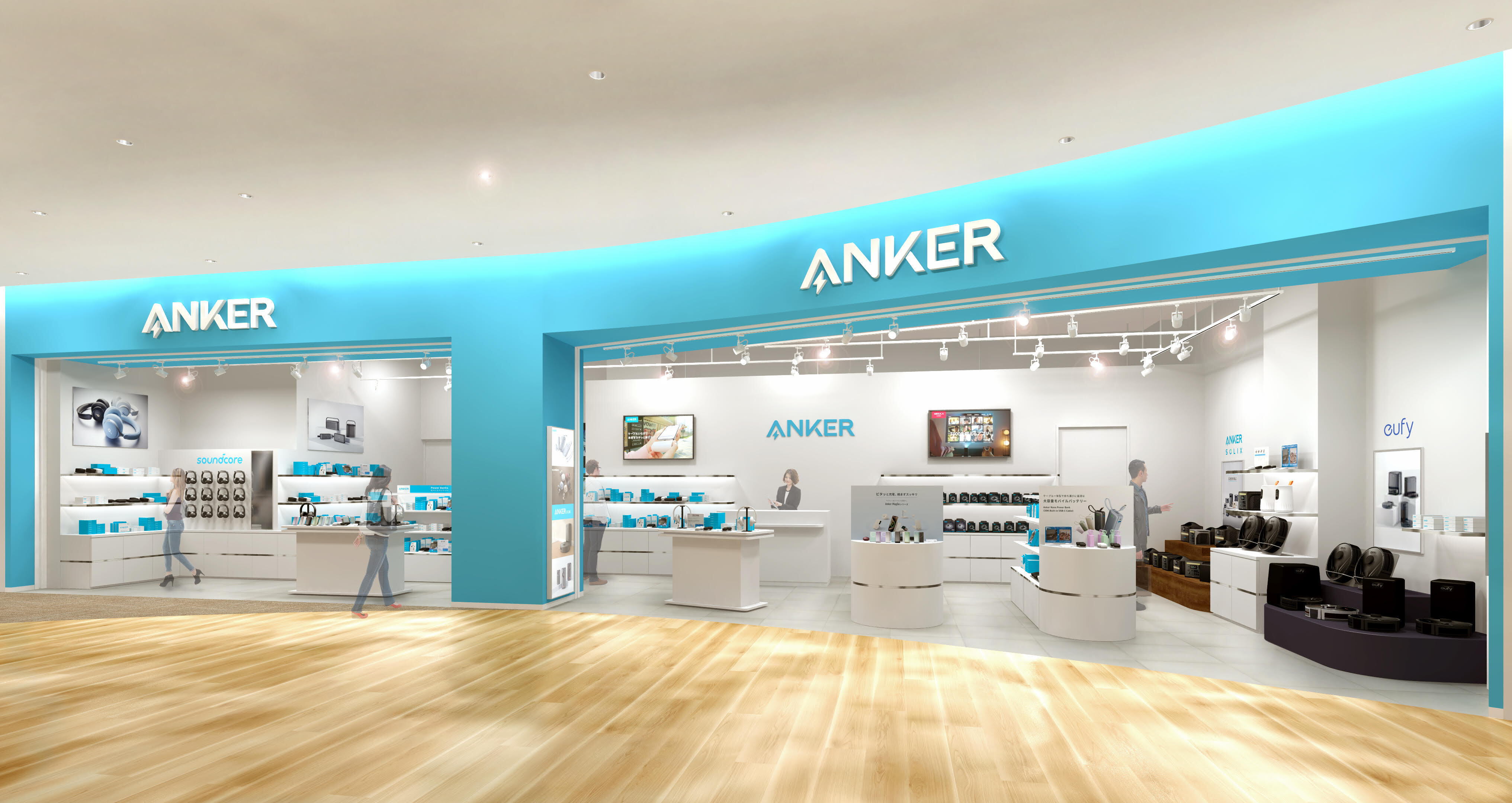 アンカーの新店舗「Anker Store ダイバーシティ東京 プラザ」が28日開店 - ケータイ Watch