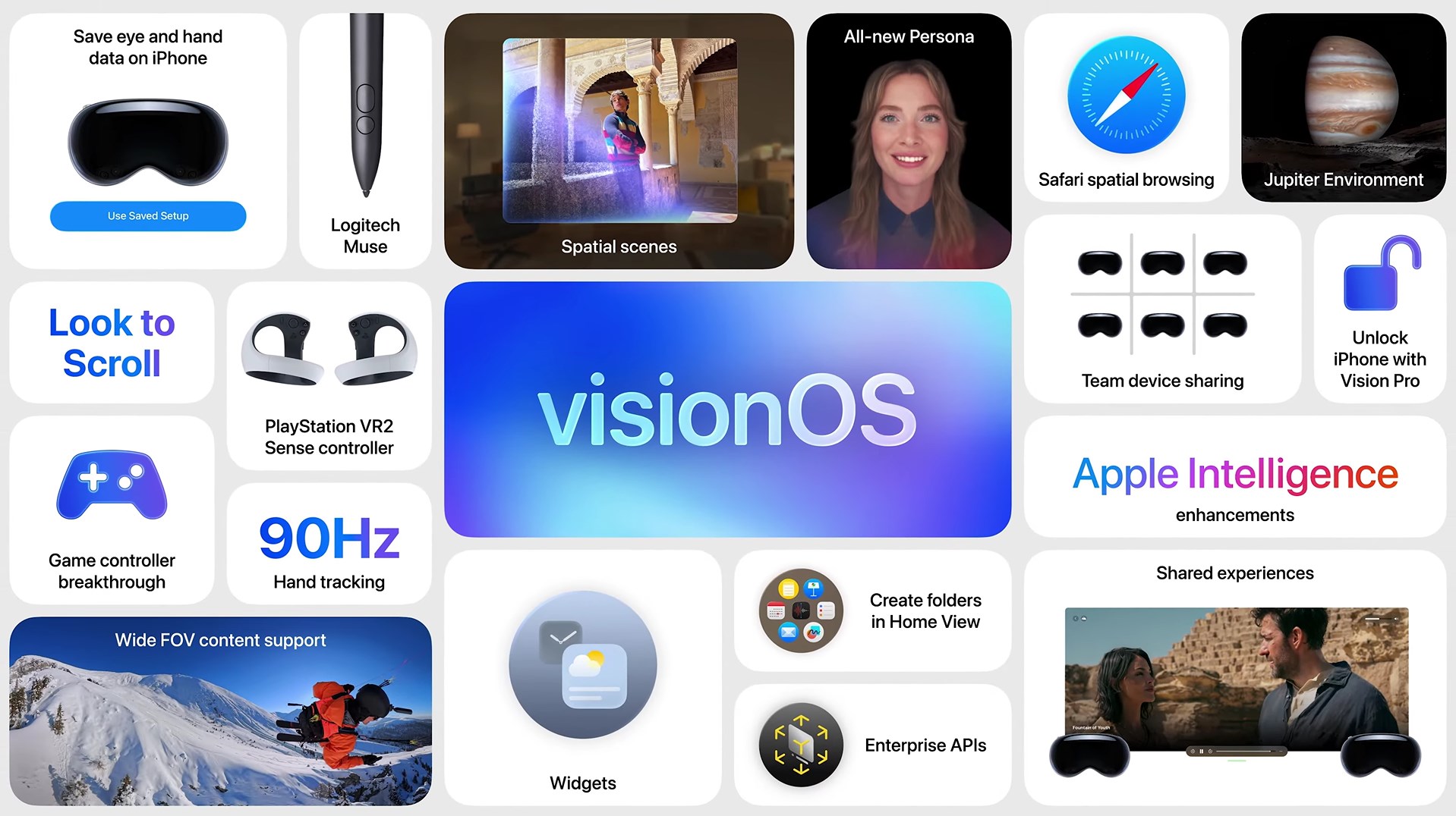 アップルが「visionOS 26」発表、時計、天気、写真などの新ウィジェットやペルソナ強化 - ケータイ Watch